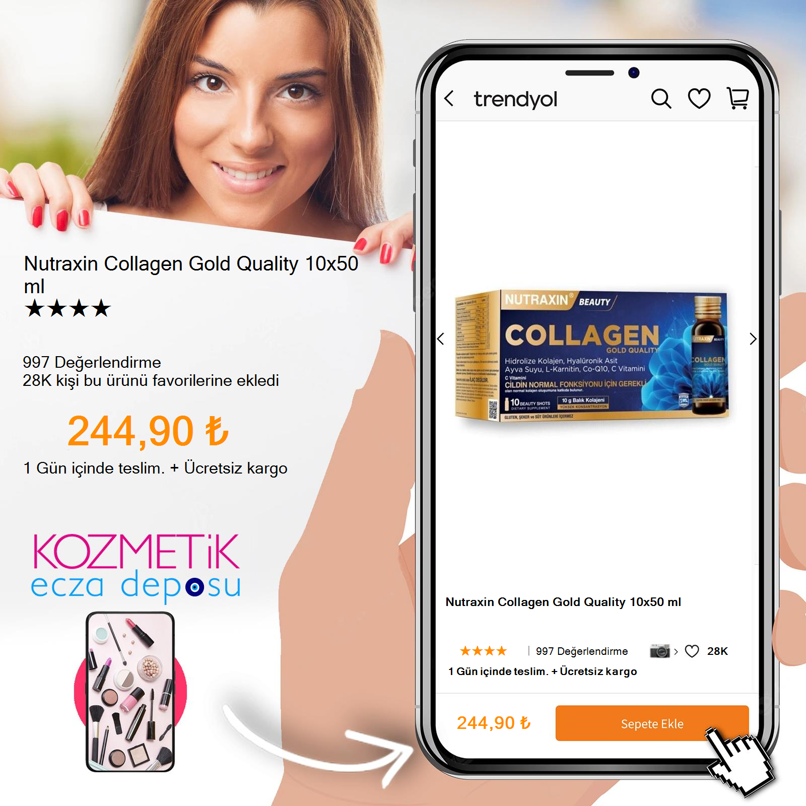 Nutraxin Collagen Gold Quality 10x50 ml Nasıl Kullanılır ...